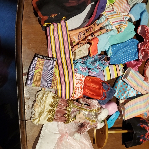 Barbie | Toys | Colorful Doll Clothes Set Of 29 And Dress Dummy Vintage ...